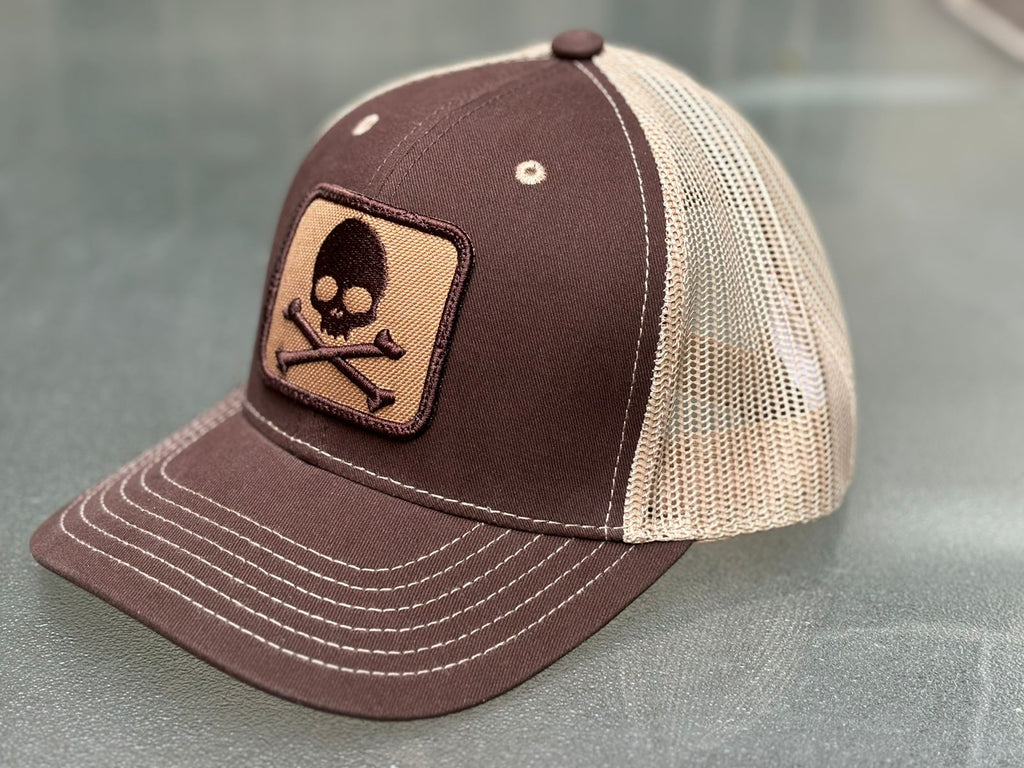 Brown/Cream Vintage Trucker Cap – crane.mx