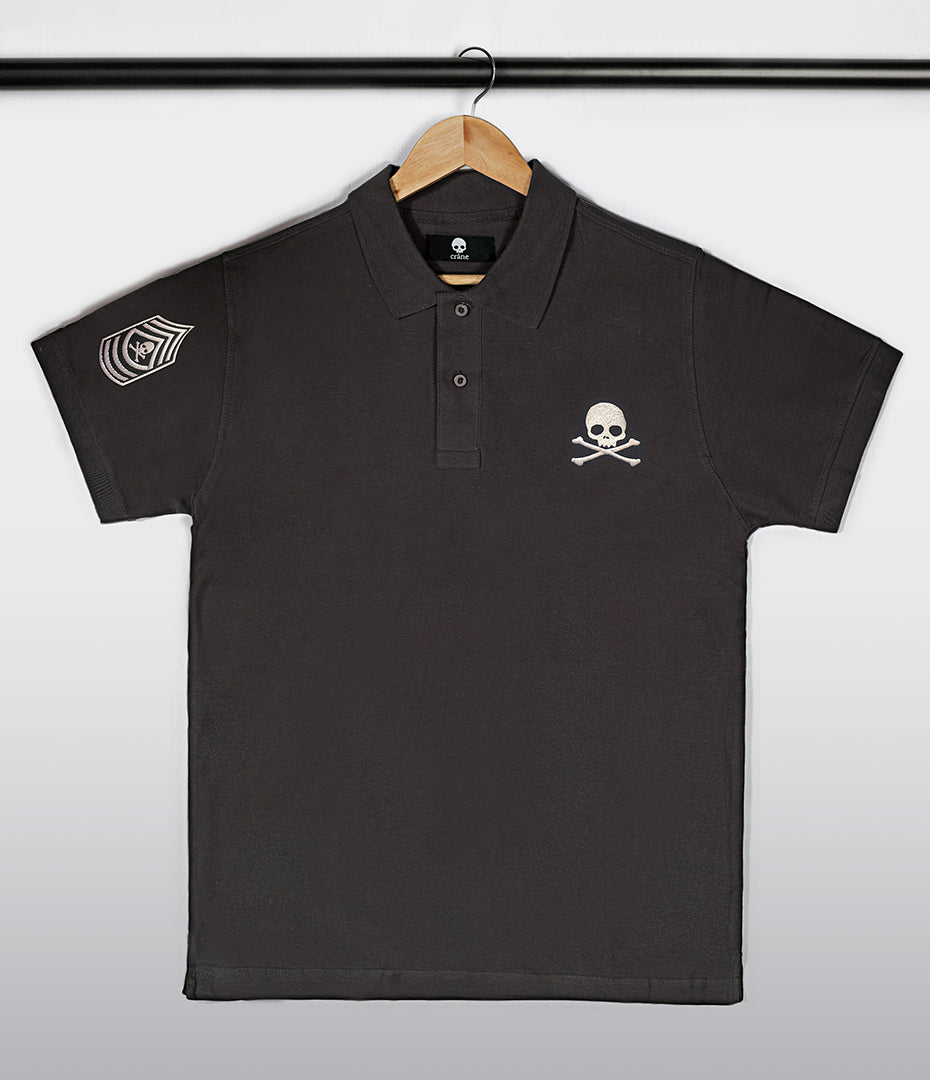 Graphite Gray Polo Crâne – crane.mx